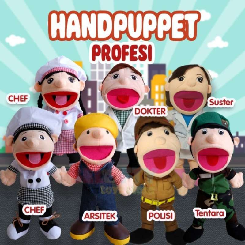 Promo Boneka Tangan Profesi / Handpuppet Diskon 23% Di Seller Fredrinn ...