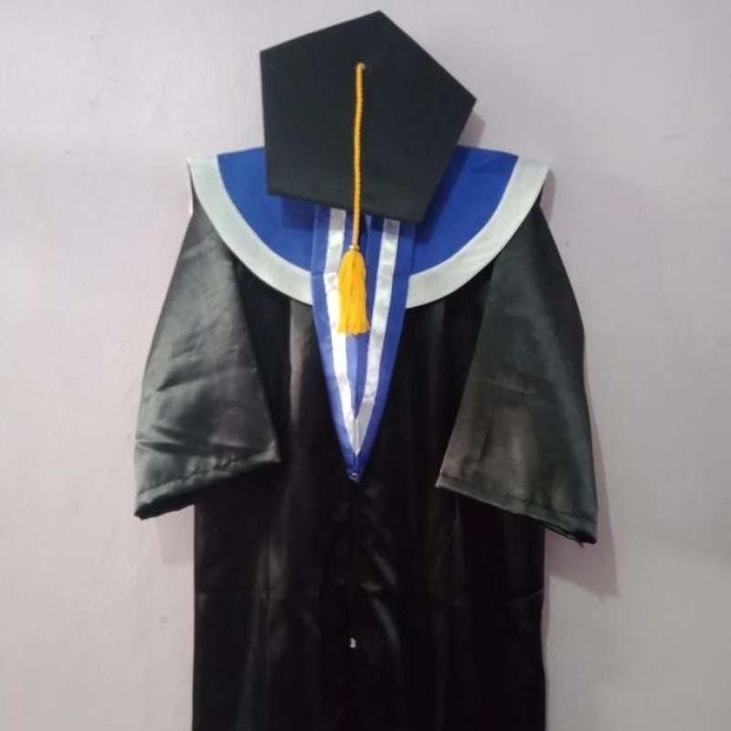 Promo Baju Toga Wisuda Sd Biru List Putih Diskon 23% Di Seller Fredrinn ...
