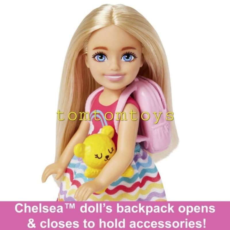 Promo Barbie Chelsea Travel Doll With Puppy Carrier Backpack Original ...