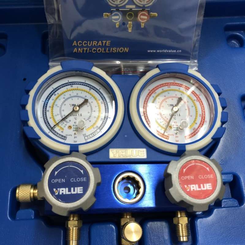 Promo Manifold Set R22 Value Vmg-2-r22-b Testing Manifold Analyzer Ac ...