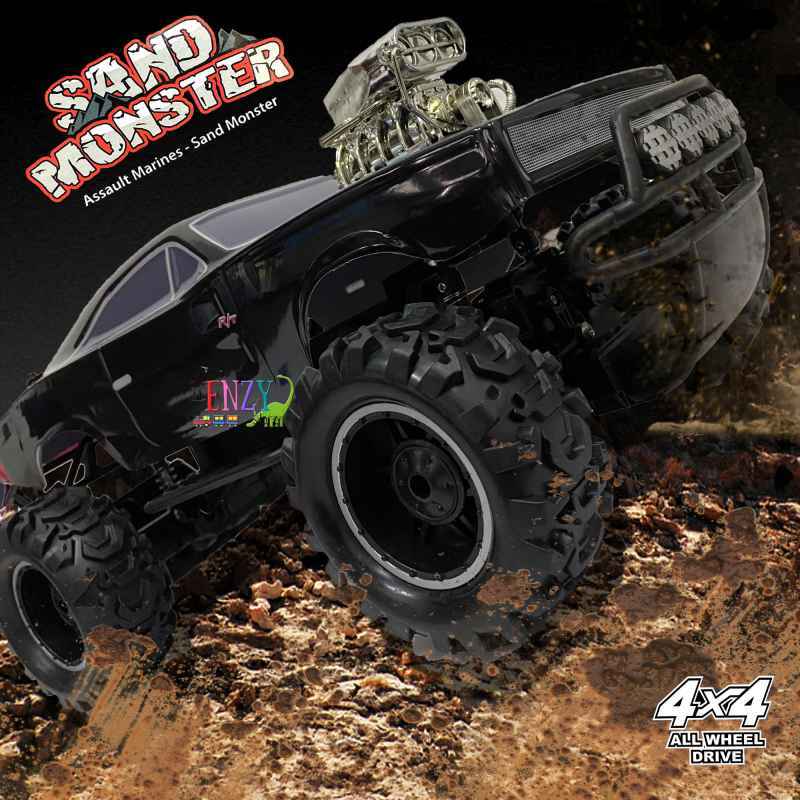 Jual Mainan Mobil Jeep Remote Control Sand Monster Rc Rock Crawler Offroad Jumbo 1:10 Rdr1053 ...