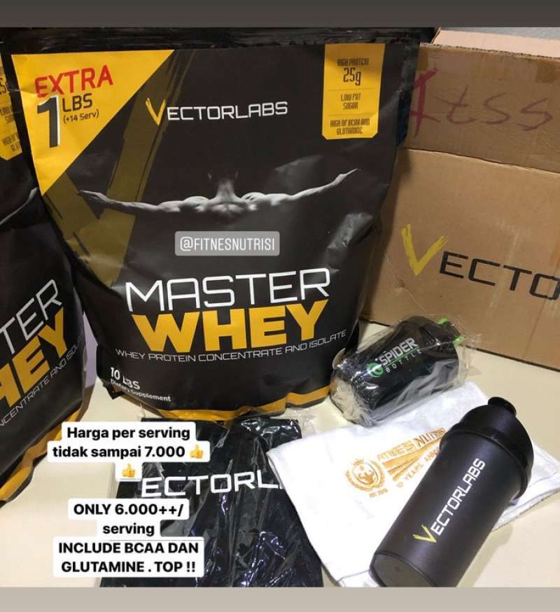 Promo Vectorlabs Master Whey 11 Lbs Susu Protein Fitness Powder High ...