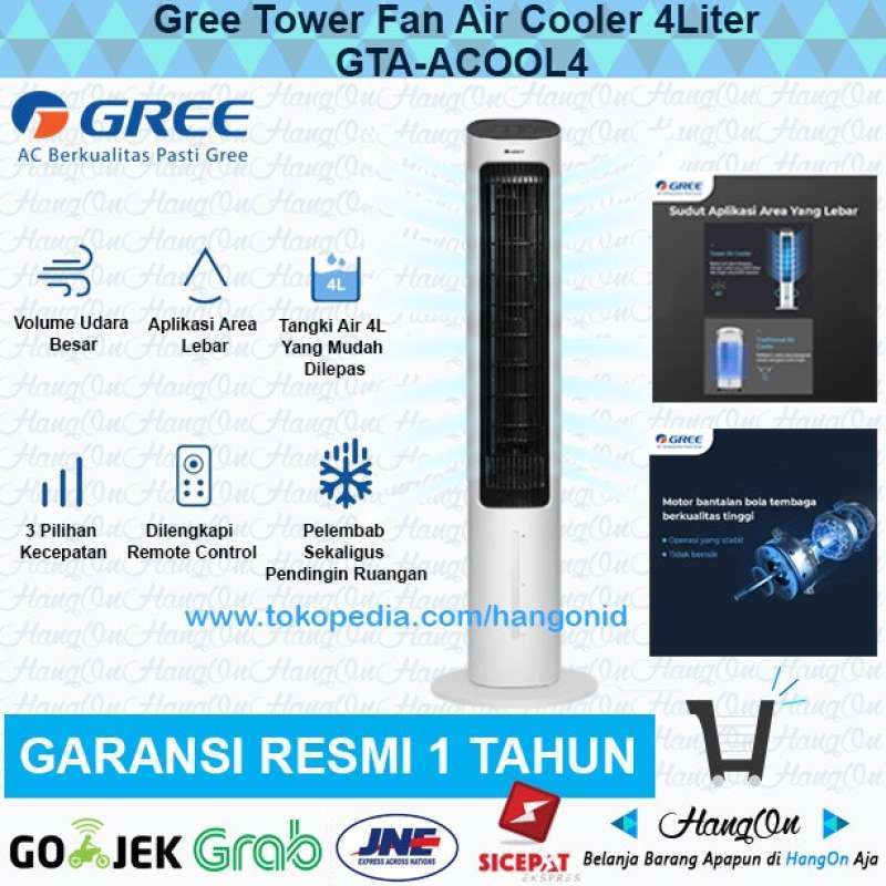 Promo Gree Tower Fan Air Cooler-kapasitas 4 Liter Model -gta-acool4 ...