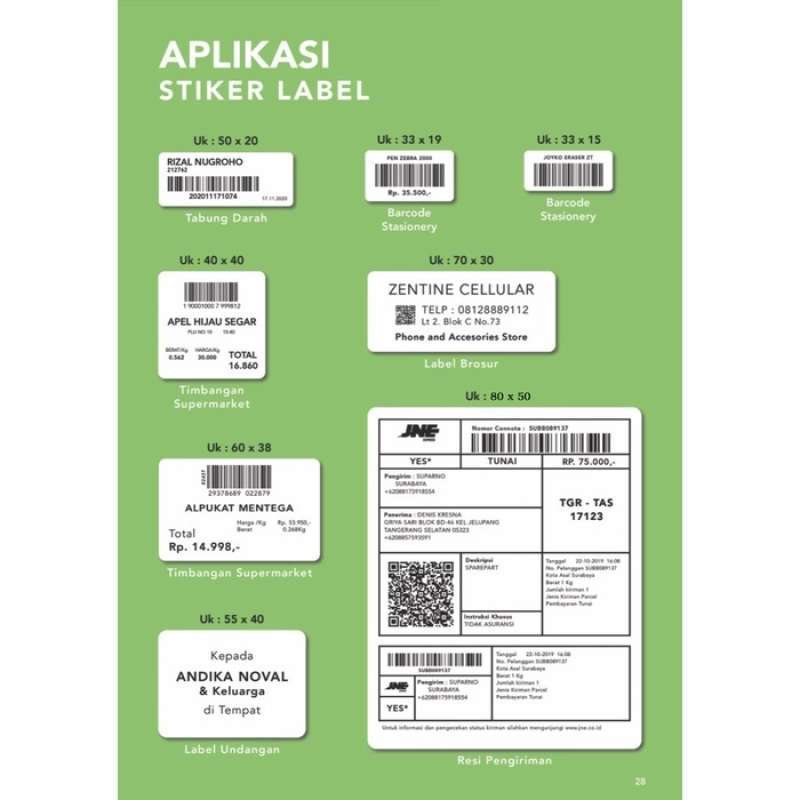 Promo Printer Label Thermal Vsc Mp-80l Pro Label Harga Resi Alamat ...