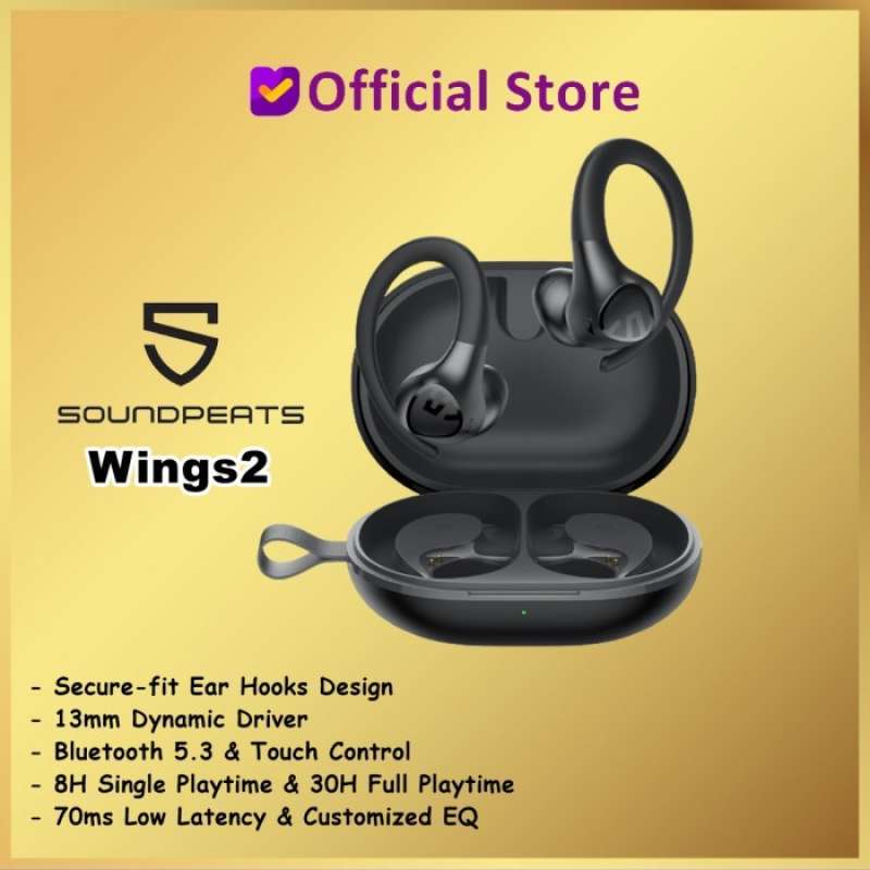 Promo Soundpeats Wings2 Sport Wireless Bluetooth Wing2 Wings 2 Sound ...