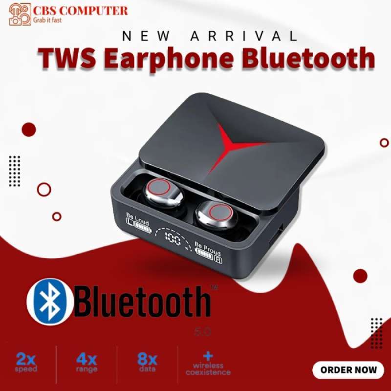 Promo Tws Gaming Earphone Bluetooth 5.3 Hifi Led Type C 1200mah - M90pro Diskon 23% Di Seller ...