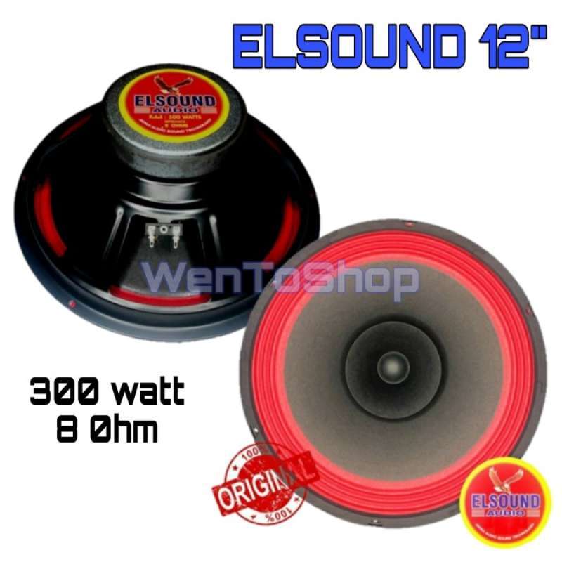 Promo Speaker Elsound 12 Inch Full Range Hitam Dan Merah Original ...
