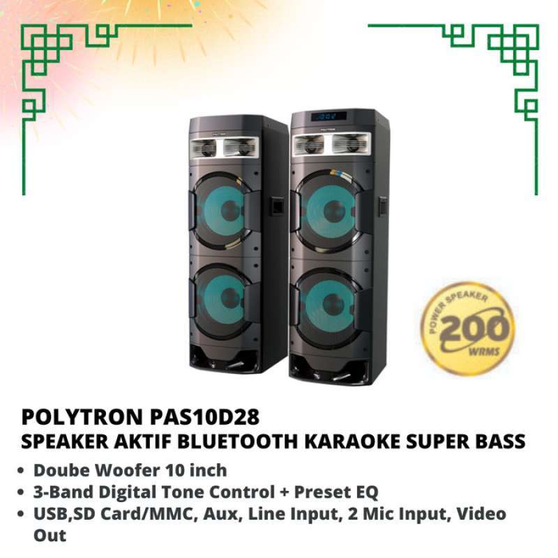 Promo Speaker Aktif Polytron Pas 10d28 Speaker Bluetooth Karaoke Diskon