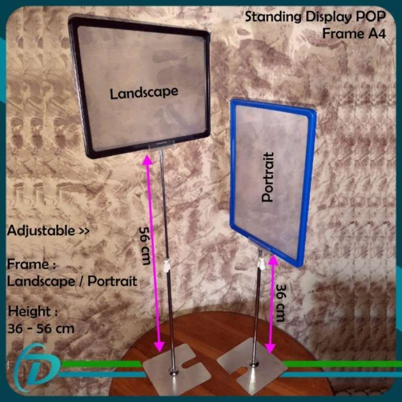 Promo Stand Frame - Pop Up Frame A4 - Frame Promosi Diskon 23% Di ...
