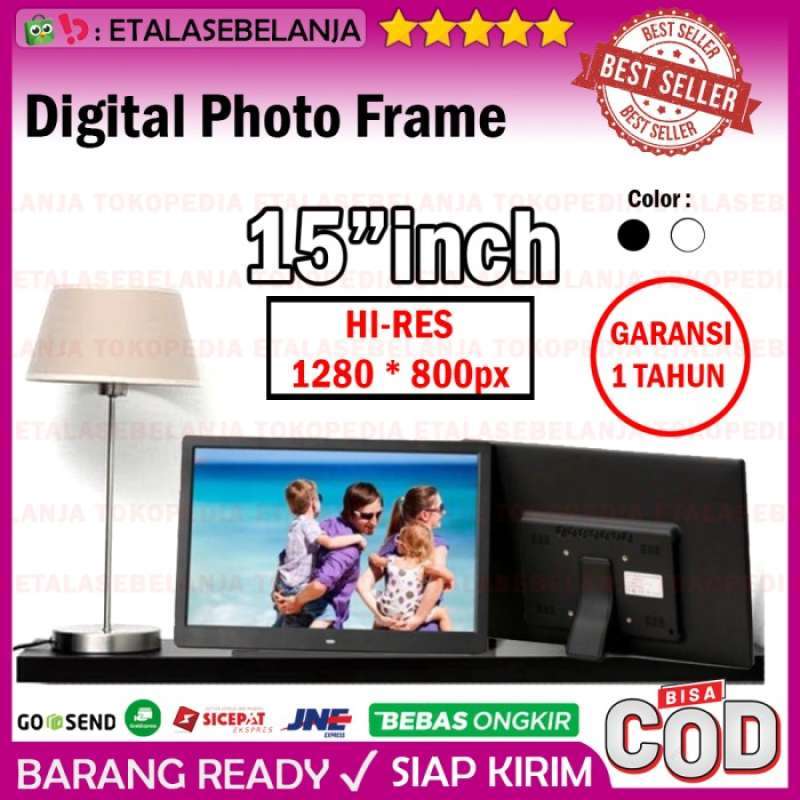 Promo Digital Photo Frame 15 Inch - High Resolution - Full Hd Multi ...