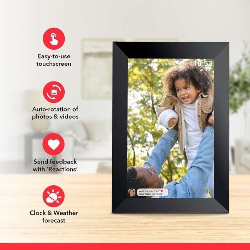 Promo Digital Photo Frame 10.1 Inch Wifi Touchscreen 16gb Frame Digital ...