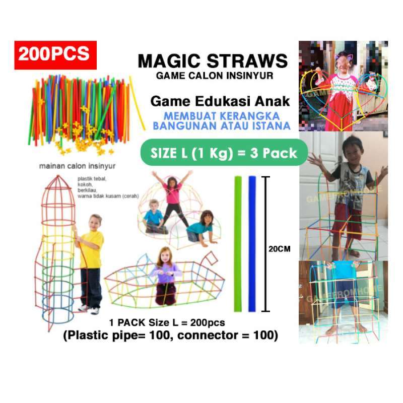 Promo Smart Builder 4 Dimensi / Mainan Anak Open Ended - L - L Diskon ...