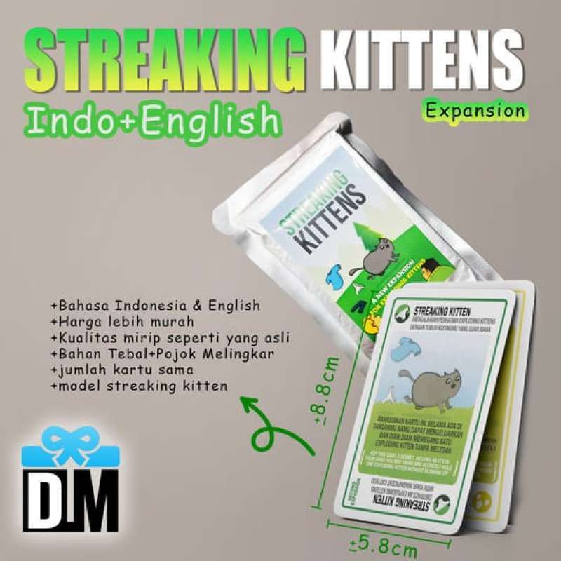 Promo Kartu Mainan Keluarga Exploding Kitten Cat Defuse Shuffle Kuci ...