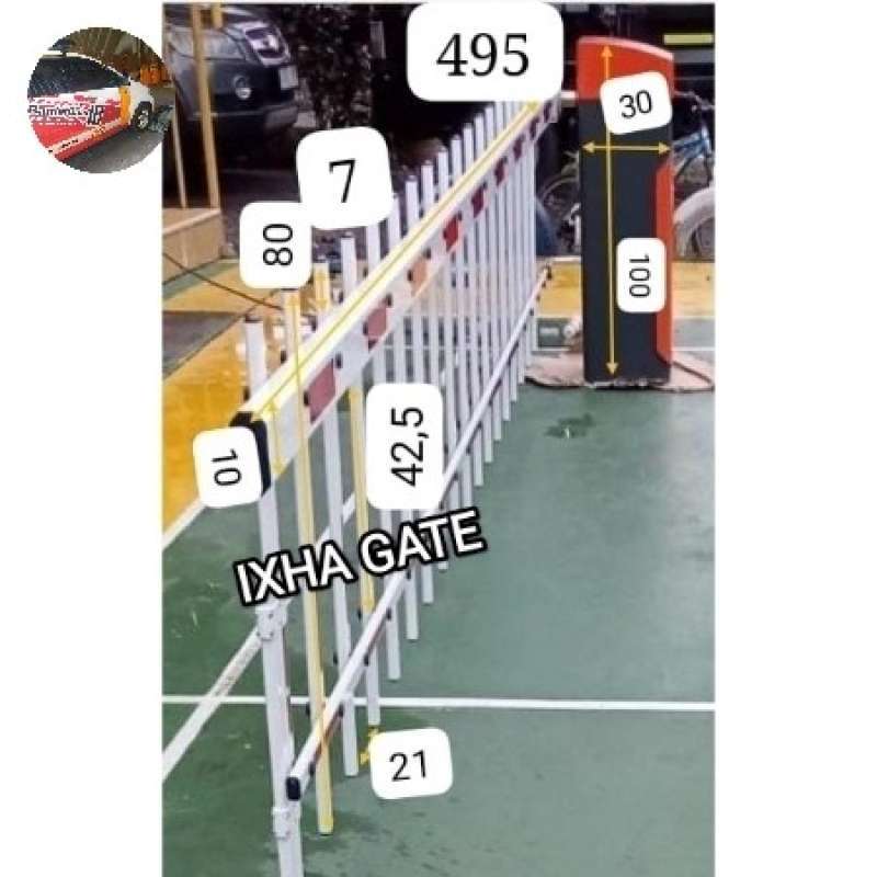 Promo Barrier Gate Pagar P1885 Dengan Palang Pagar 5 Meter 5m Diskon 23 ...