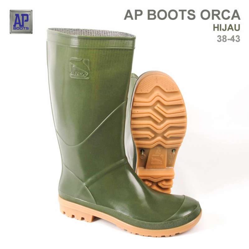 Jual Sepatu Boot Tinggi Ap Boots Ap Orca Hijau Sepatu Perikanan ...