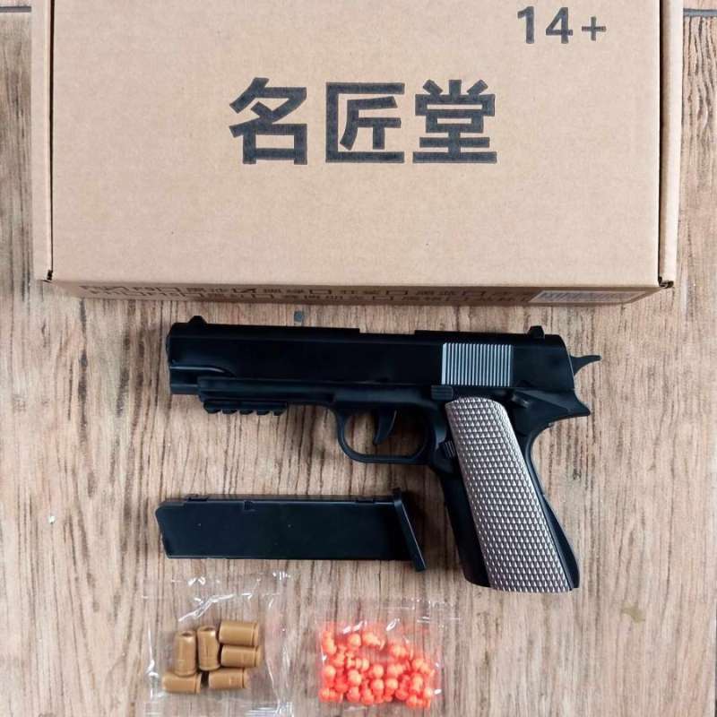 Jual Mainan Dart Blaster Colt M1911 Bahan Full Plastik Abs Auto Otomatis - Wood Di Seller ...
