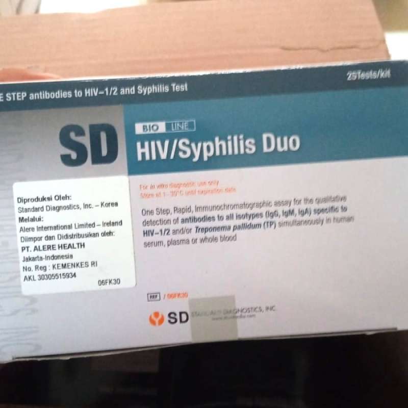 Promo Alat Test Sd Bioline Hiv / Syphilis Duo Isi 25 Abbott Diskon 23% ...