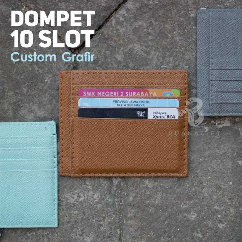 Jual Custom Dompet Kartu Total 11 Slot - Biru Muda - Polos Di Seller ...