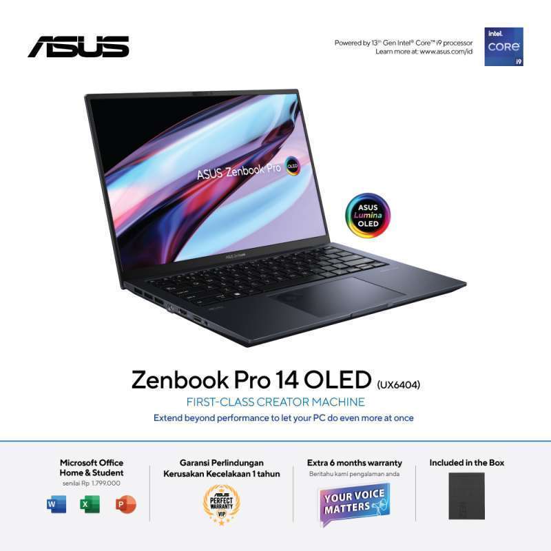 Jual Asus Zenbook Pro 14 Oled Ux6404vi-oleds911/intel Core I9-13900h ...