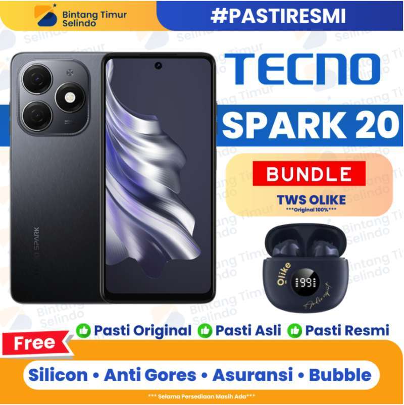 Jual Tecno Spark 20 8 128gb Garansi Resmi Tecno Indonesia White Di Seller Bintang Timur