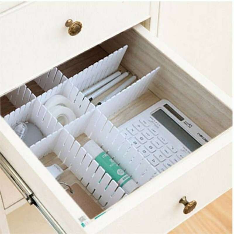 Jual Penyekat Laci Set Isi 4 Papan Sekat Pembatas Pemisah Partisi Rak ...