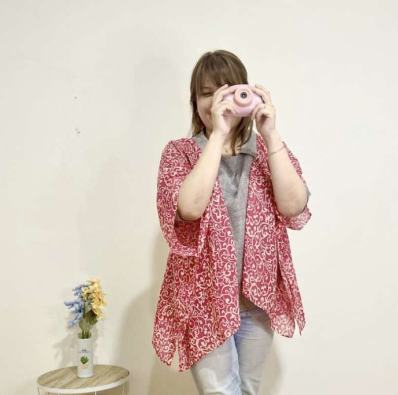 Jual Outer Batik Modern Cardigan Oleh Oleh Khas Indonesia / Outer ...
