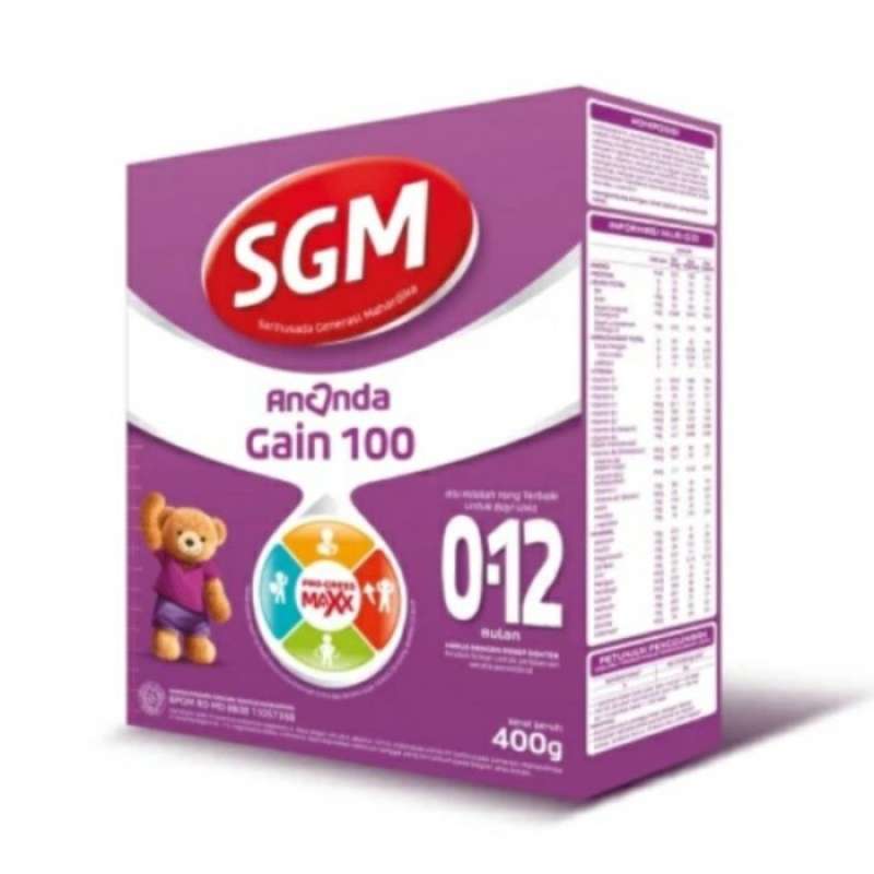 Jual Sgm Ananda Gain 100 0-12 Bulan Susu Bubuk 400 G Di Seller Toko ...