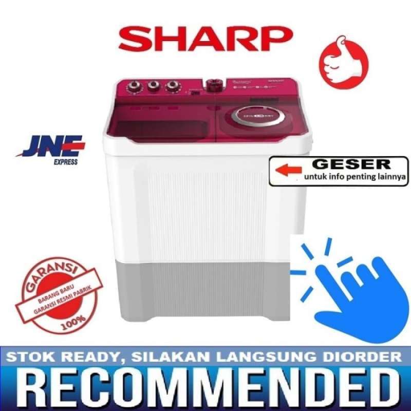 Promo Mesin Cuci Sharp Es-t1090wa-pk Pink 10kg Super Jumbo Bisa Buat Laundy Diskon 23% Di Seller ...
