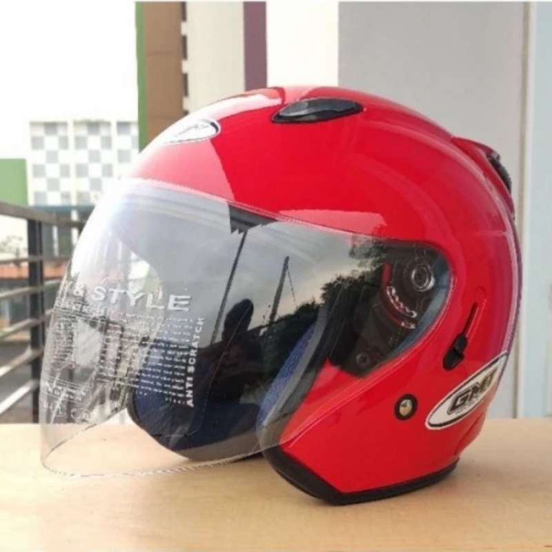 Promo Helm Half Face Gmt Double Visor Helm Sni Helm 2 Kaca Helm Pria ...