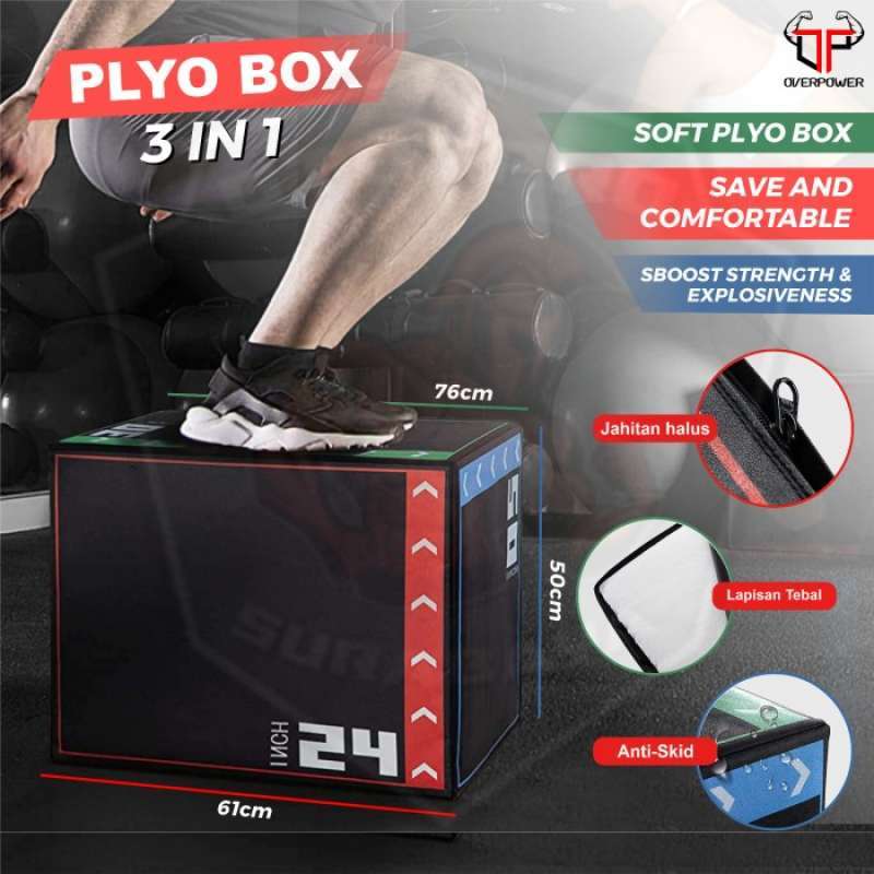 Jual Plyo Box 3in1 /soft/pylo/box Jump/crossfit/jumping/3 In 1 ...