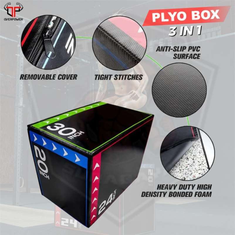 Jual Plyo Box 3in1 /soft/pylo/box Jump/crossfit/jumping/3 In 1 ...
