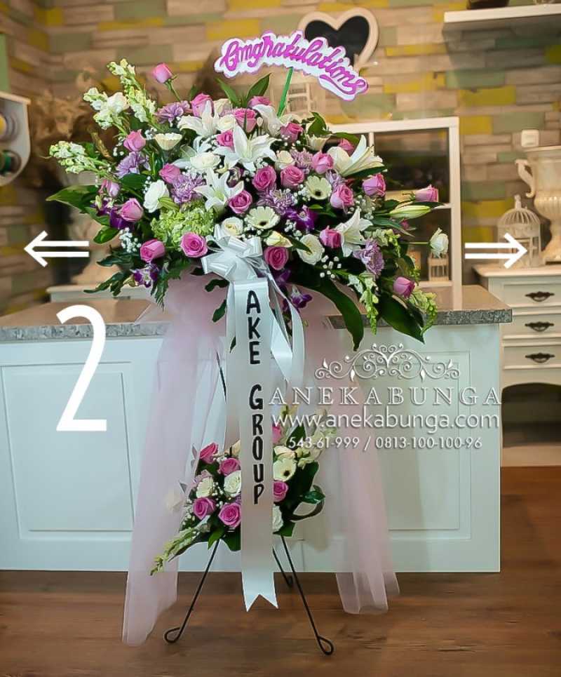 Jual Standing Flower Besi Bunga Fresh Asli Grand Opening Congratulation ...
