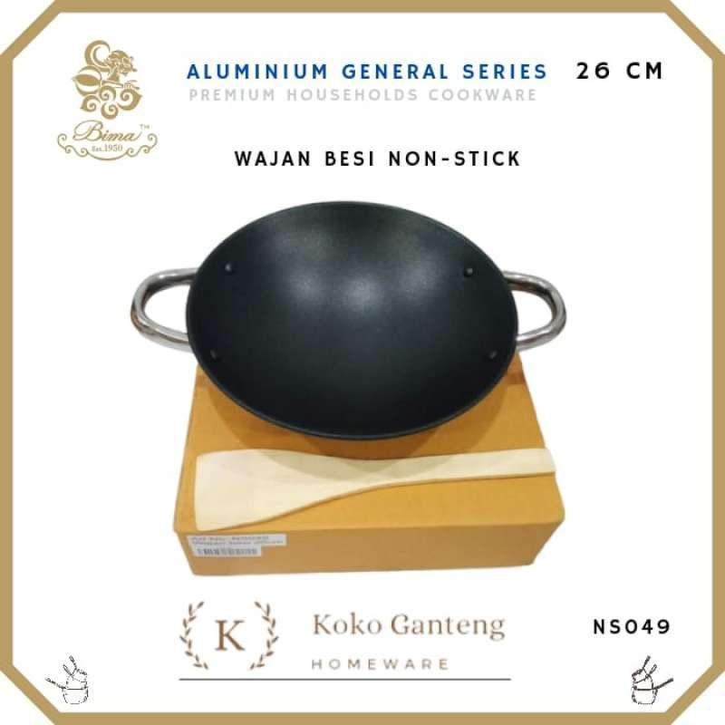 Promo Bima Wajan Besi Hitam Non-stick 26cm Anti Lengket Ns049 ...