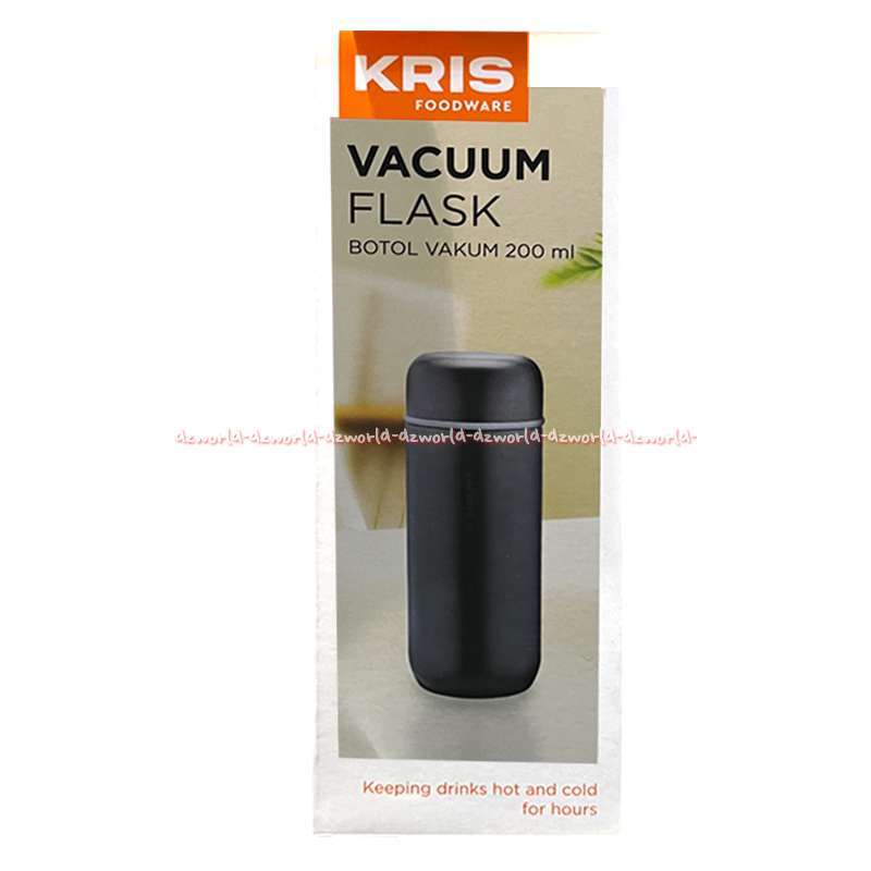 Jual Kris 200ml Vacuum Flask Black Red Botol Minum Vakum Tahan Lama ...