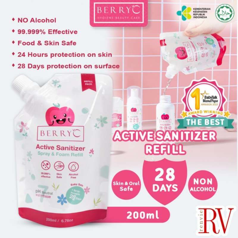 Jual Berry C Refill Pouch 200ml Water Sanitizer Food Grade Di Seller ...