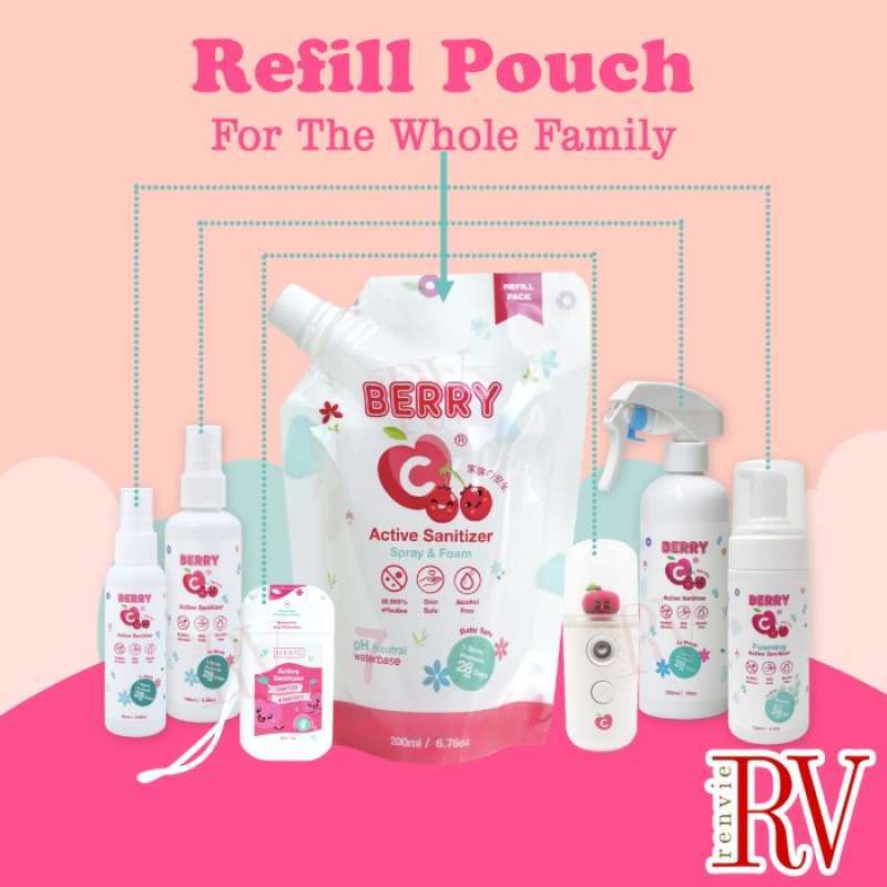 Jual Berry C Refill Pouch 200ml Water Sanitizer Food Grade Di Seller ...