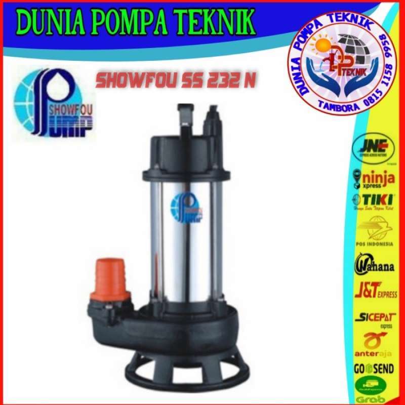 Promo Pompa Air Submersible Showfou Ss.232n 2hp 3phase Pompa Celup Air ...