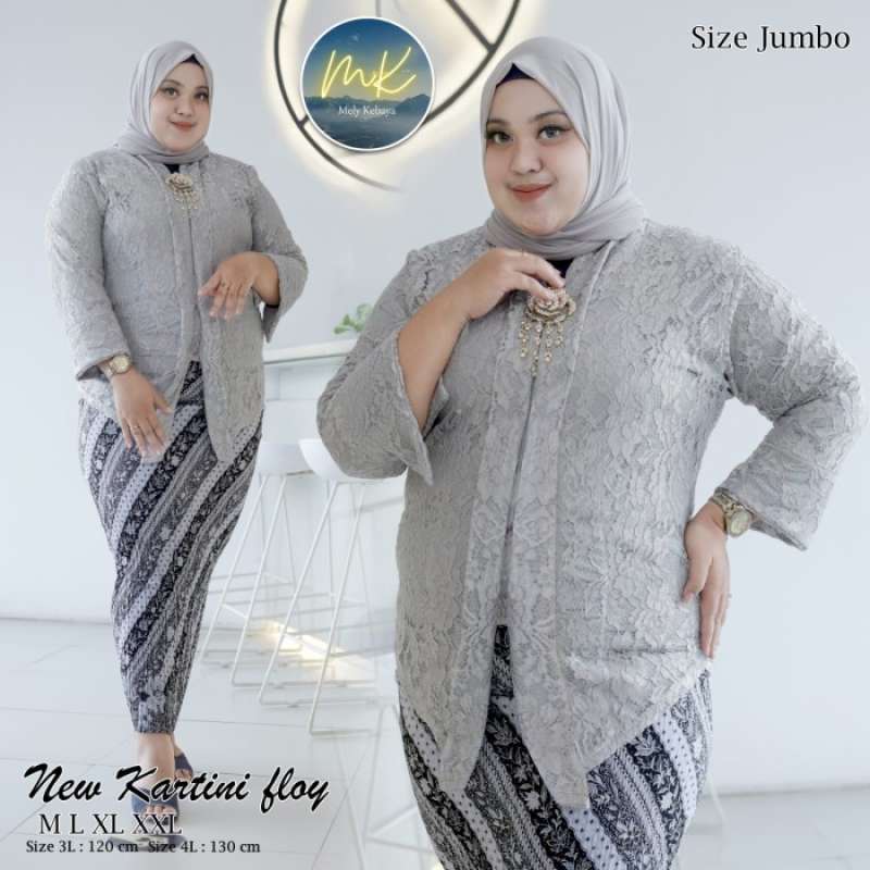 Jual Setelan Kebaya Floy Jumbo Ld 130 / Kebaya Kutubaru Floy /kebaya Wisuda - Lilac L Di Seller ...