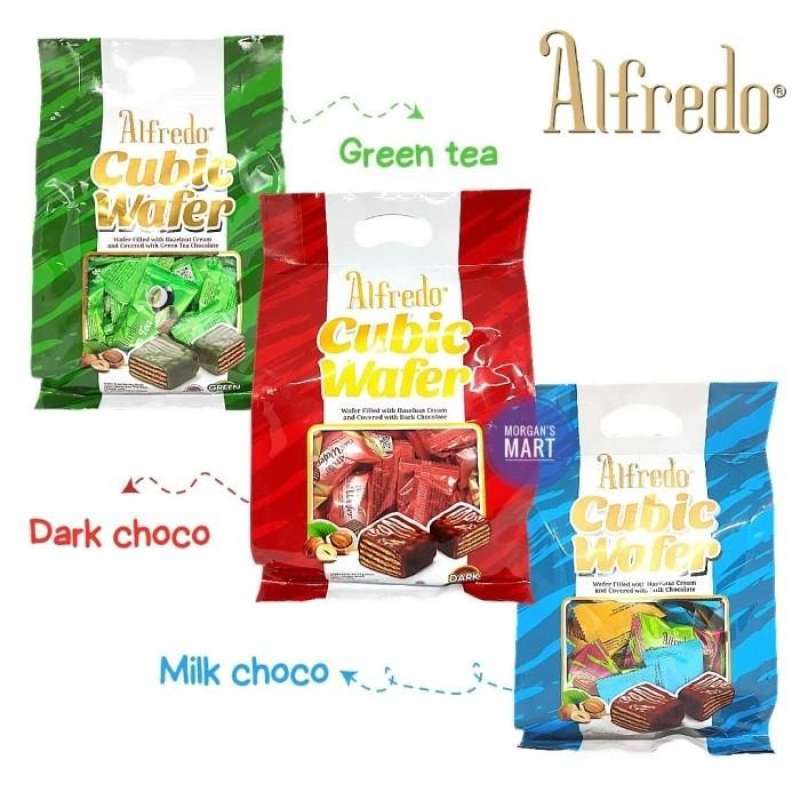 Jual Alfredo Cubic Wafer 270g Wafer Filled With Halzenut Cream ...