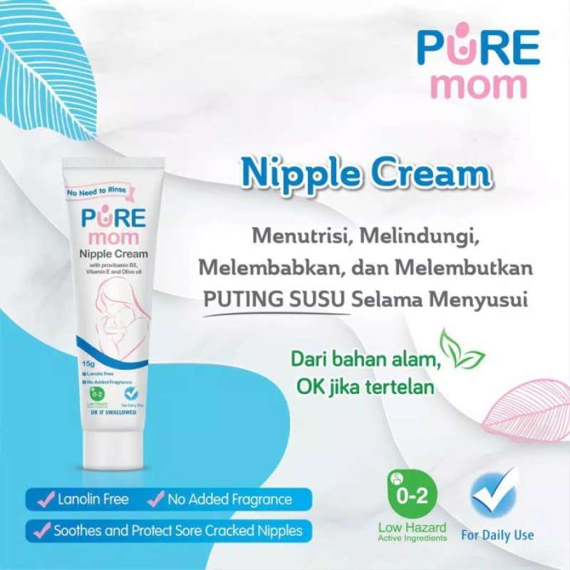 Jual Pure Mom Nipple Cream 15g Puremom Salep Krim Puting Ibu Di Seller Winter - Cengkareng Timur ...