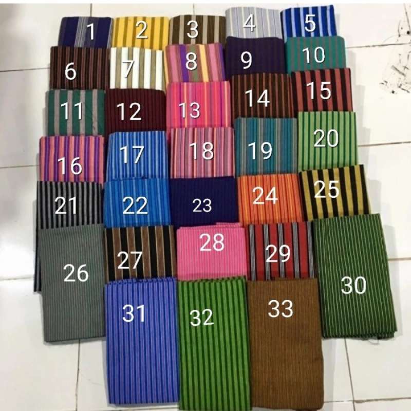 Jual Kain Lurik Tenun Garis || Lurik Klaten || Kain Lurik Di Seller ...