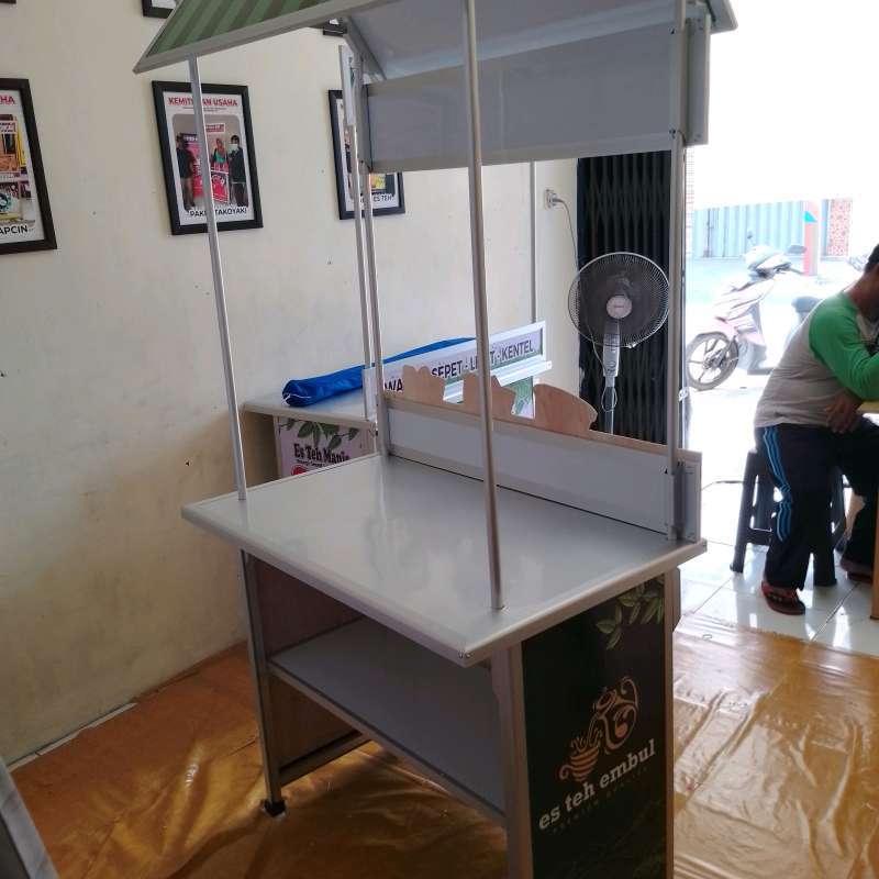 Jual Booth Portable Meja Lipat Rombong Bahan Aluminium Ukuran 1 Meter ...