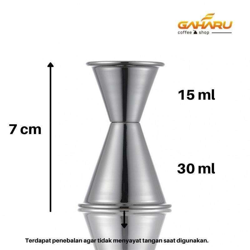 Jual Pro Jigger 15 Dan 30 Ml Alat Bartender Ukur Cairan Sirup Bar Tool ...