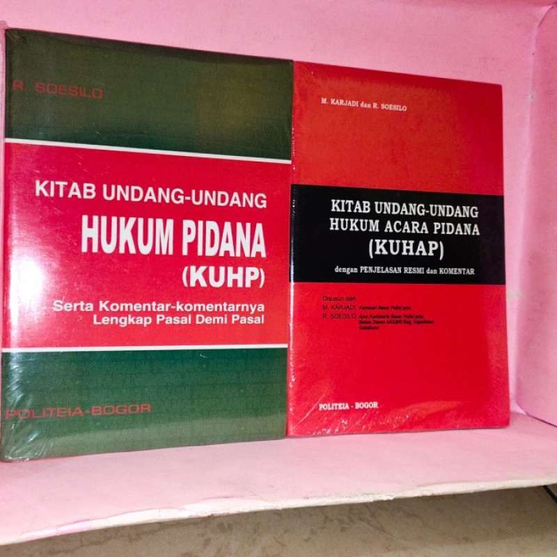 Promo Hukum Pidana Kuhp Dan Kuhap 2 Buku Diskon 23% Di Seller Malini ...