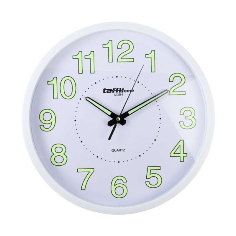 Jual Jam Dinding Quartz Silent Bulat Glow The Dark Menyala Saat Gelap ...