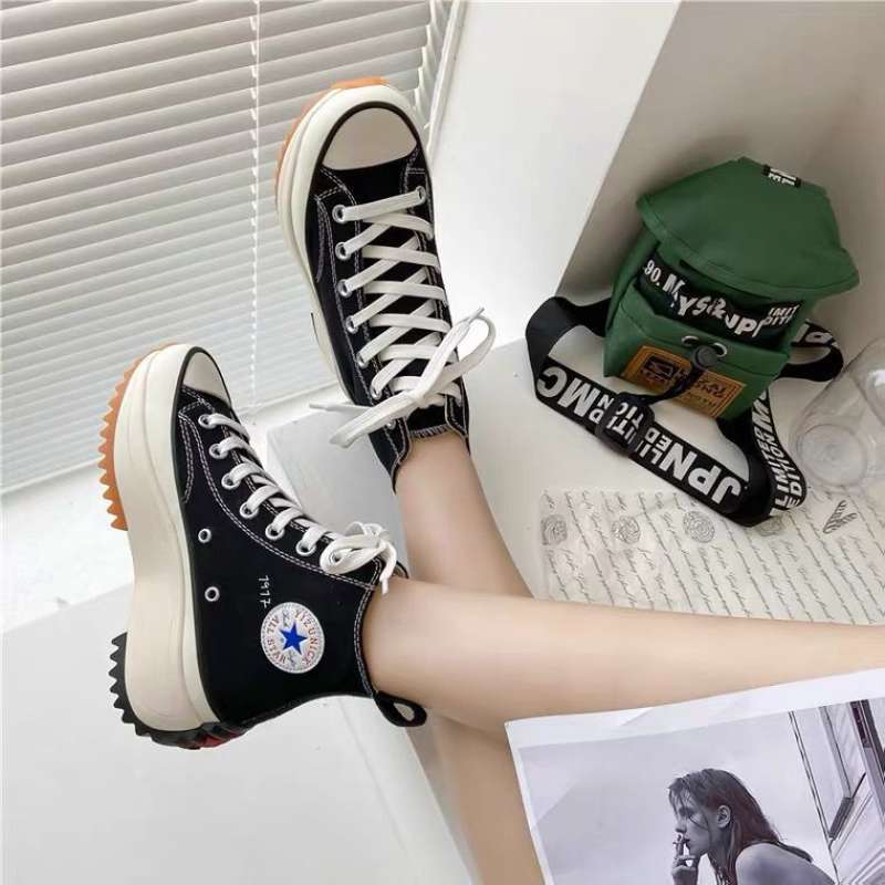 Promo Sepatu Sneakers Wanita Shoes Kpop Style Spatu Sneaker Tinggi ...