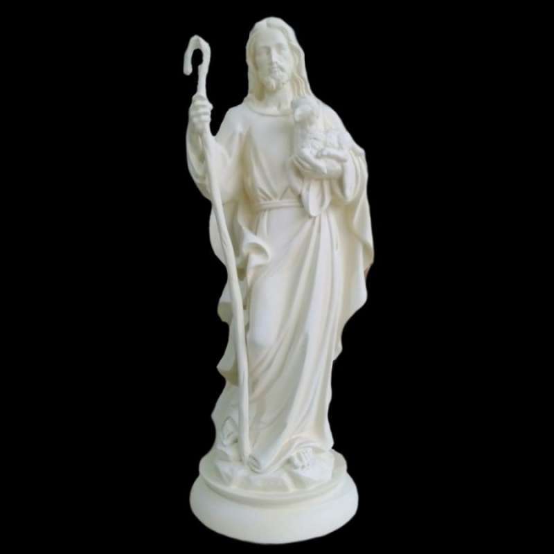 Promo Patung Rohani Tuhan Yesus Gendong Domba Putih Gading Padat 30cm ... Promo Patung Rohani Tuhan Yesus Gendong Domba Putih Gading Padat 30cm ...