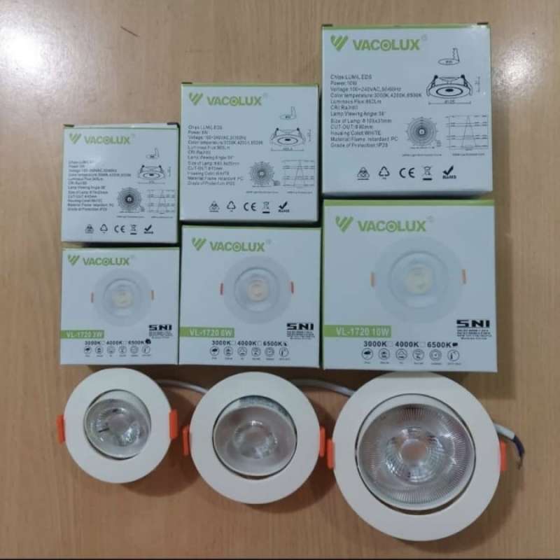 Promo Led Ceiling Light Vacolux 10 Watt Lampu Downlight Led Cob Vacolux ...
