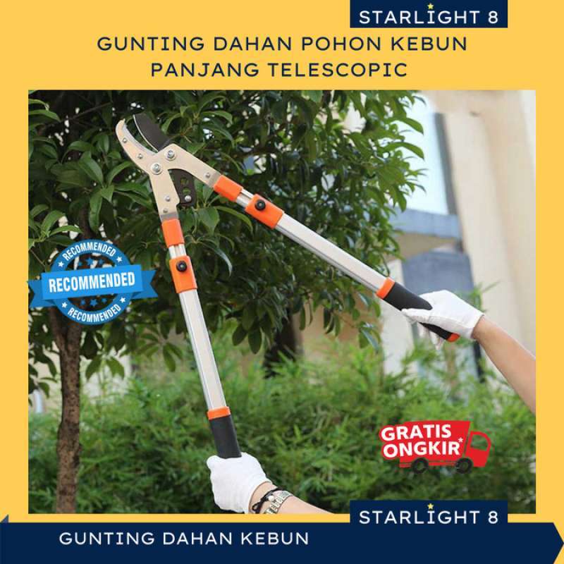 Promo Gunting Kayu Dahan Ranting Pohon Tinggi Panjang Gagang Telescopic Diskon 23% Di Seller ...