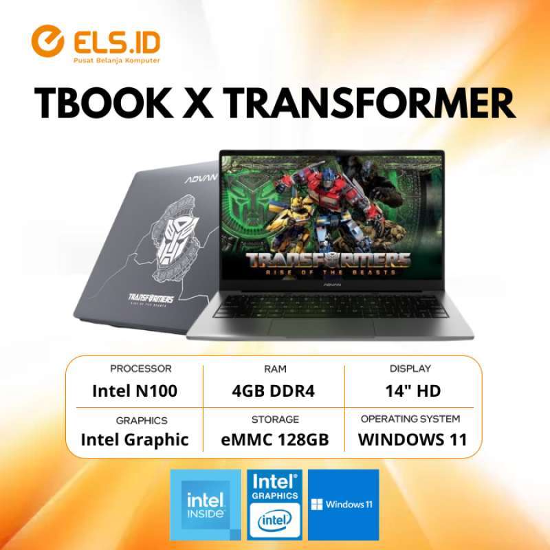 Promo Advan Tbook X Transformer Intel-n100 4gb Emmc 128gb 14 W11 Diskon 3% Di Seller Els ...
